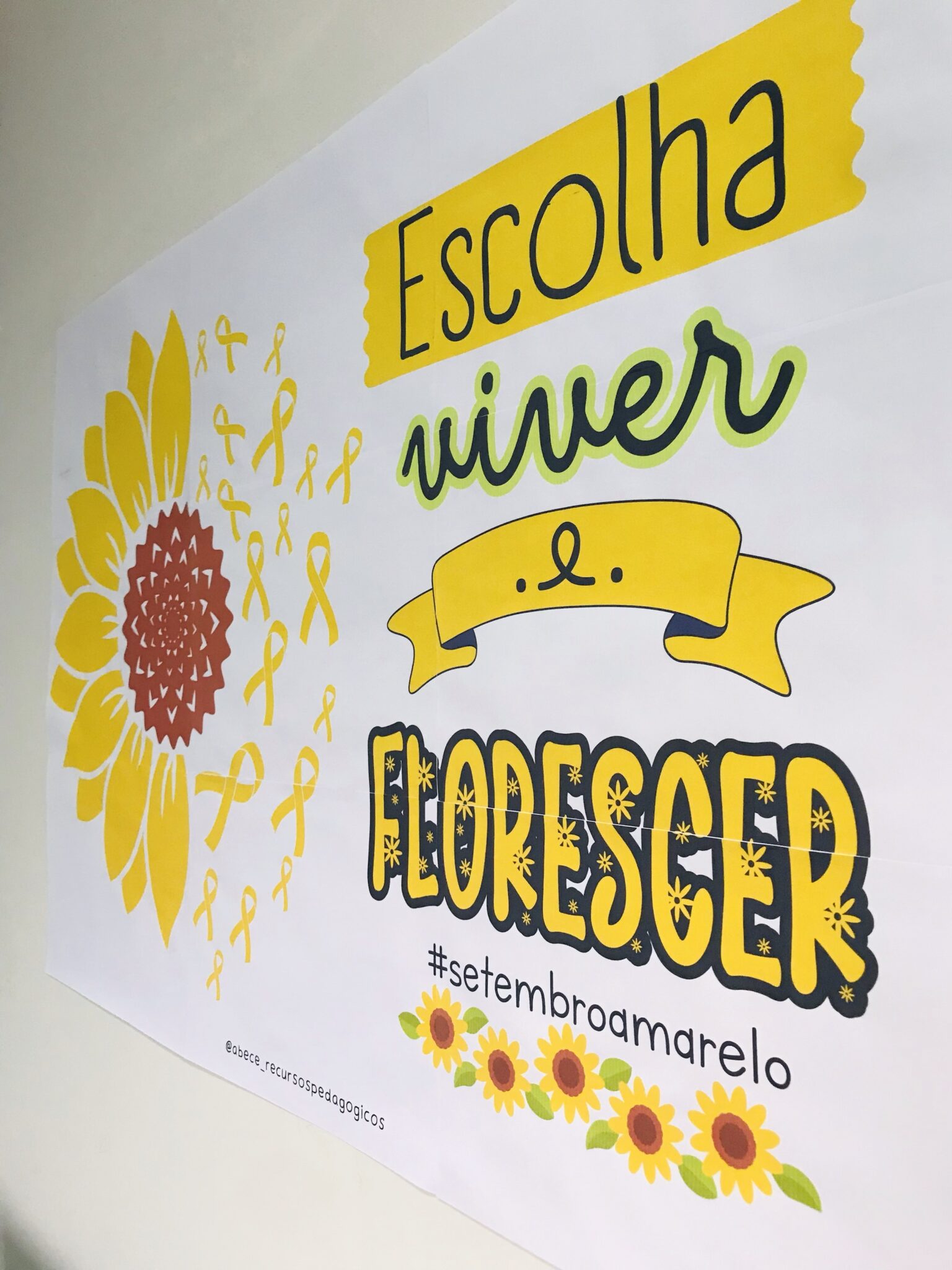 Mural Setembro Amarelo – Abêcê – Recursos Pedagógicos