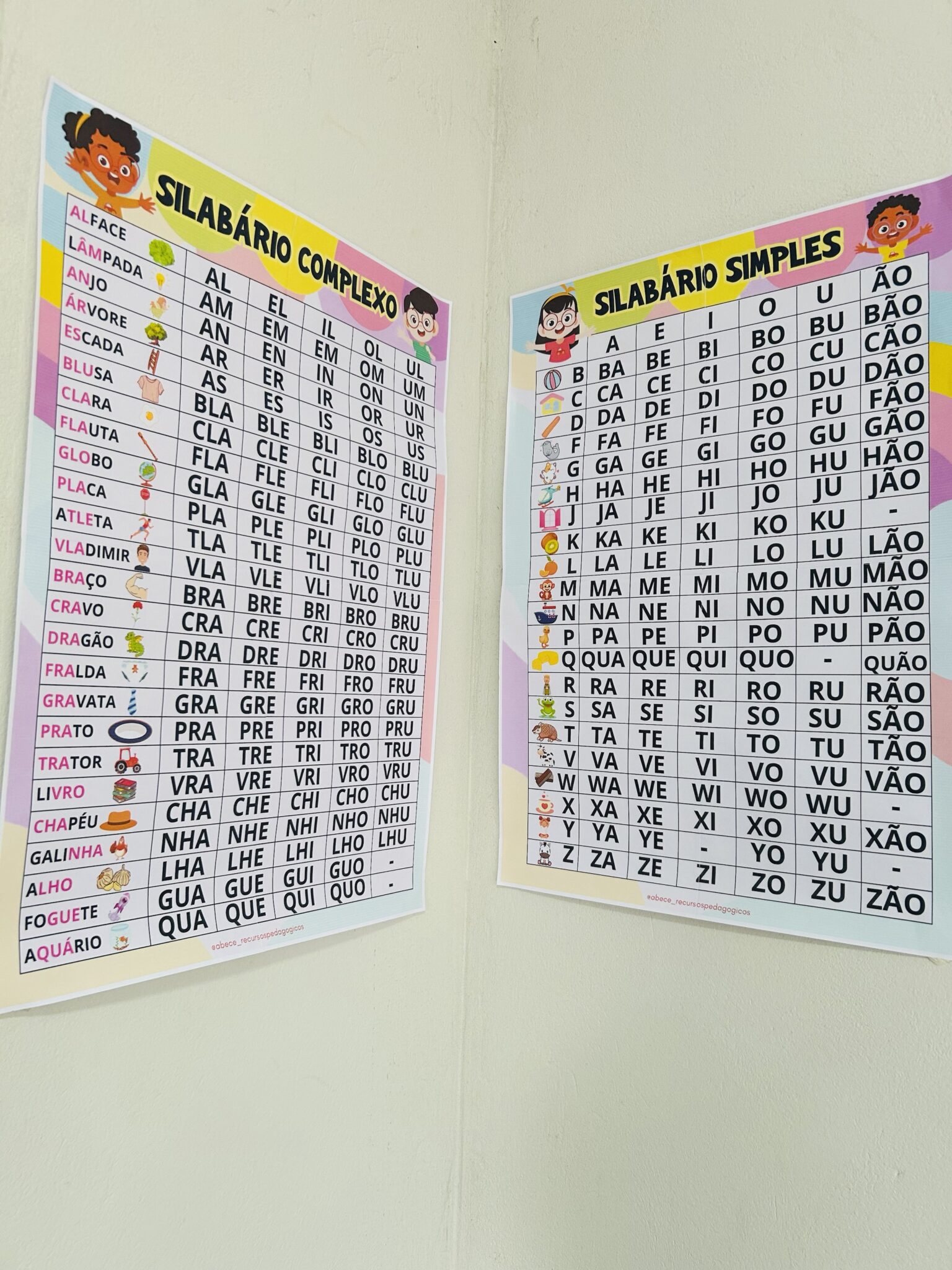 Silabário Simples e Complexo – Abêcê – Recursos Pedagógicos