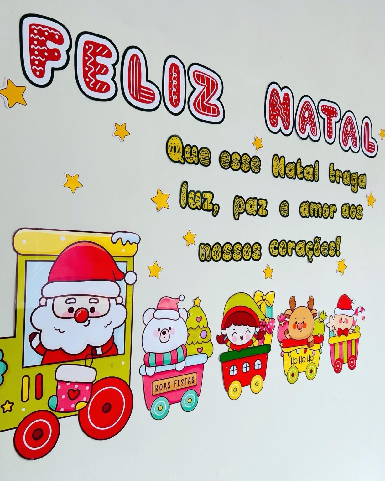 Painel de Natal – Trenzinho – Abêcê – Recursos Pedagógicos
