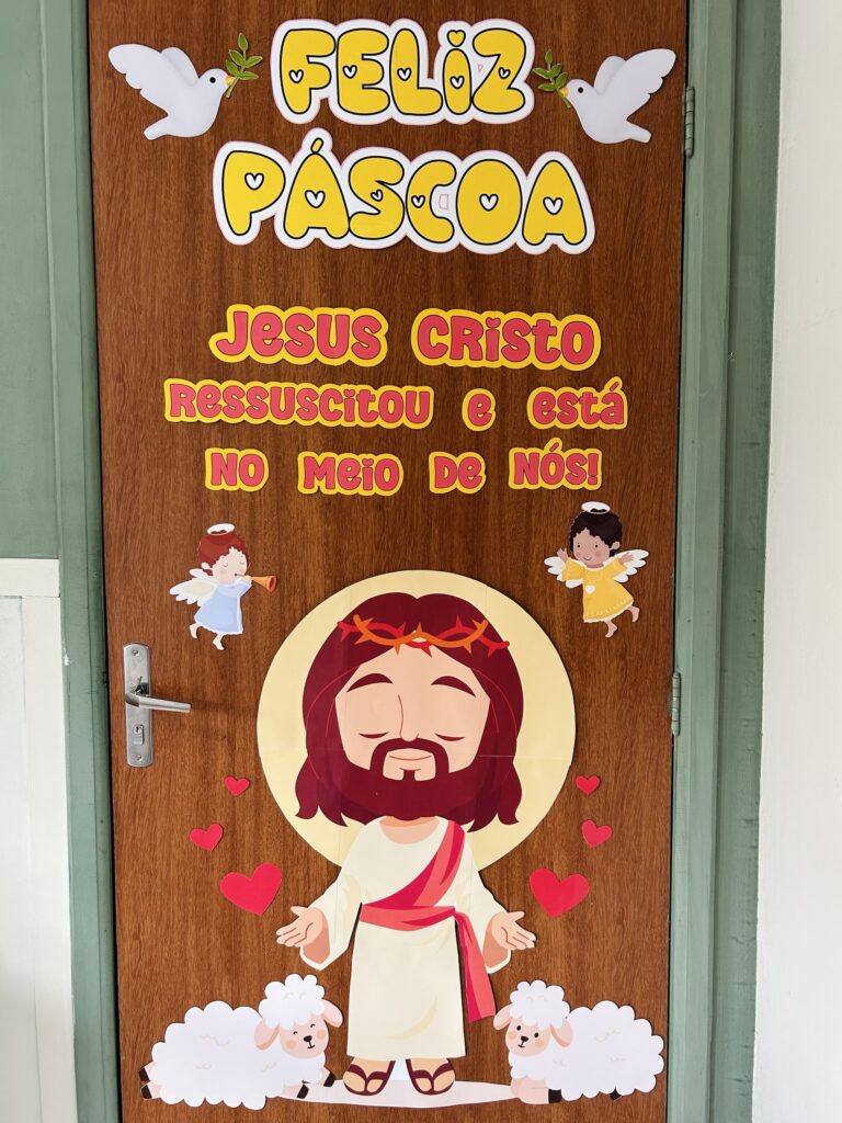 Painel de Porta Páscoa – Jesus Ressuscitou – Abêcê – Recursos Pedagógicos