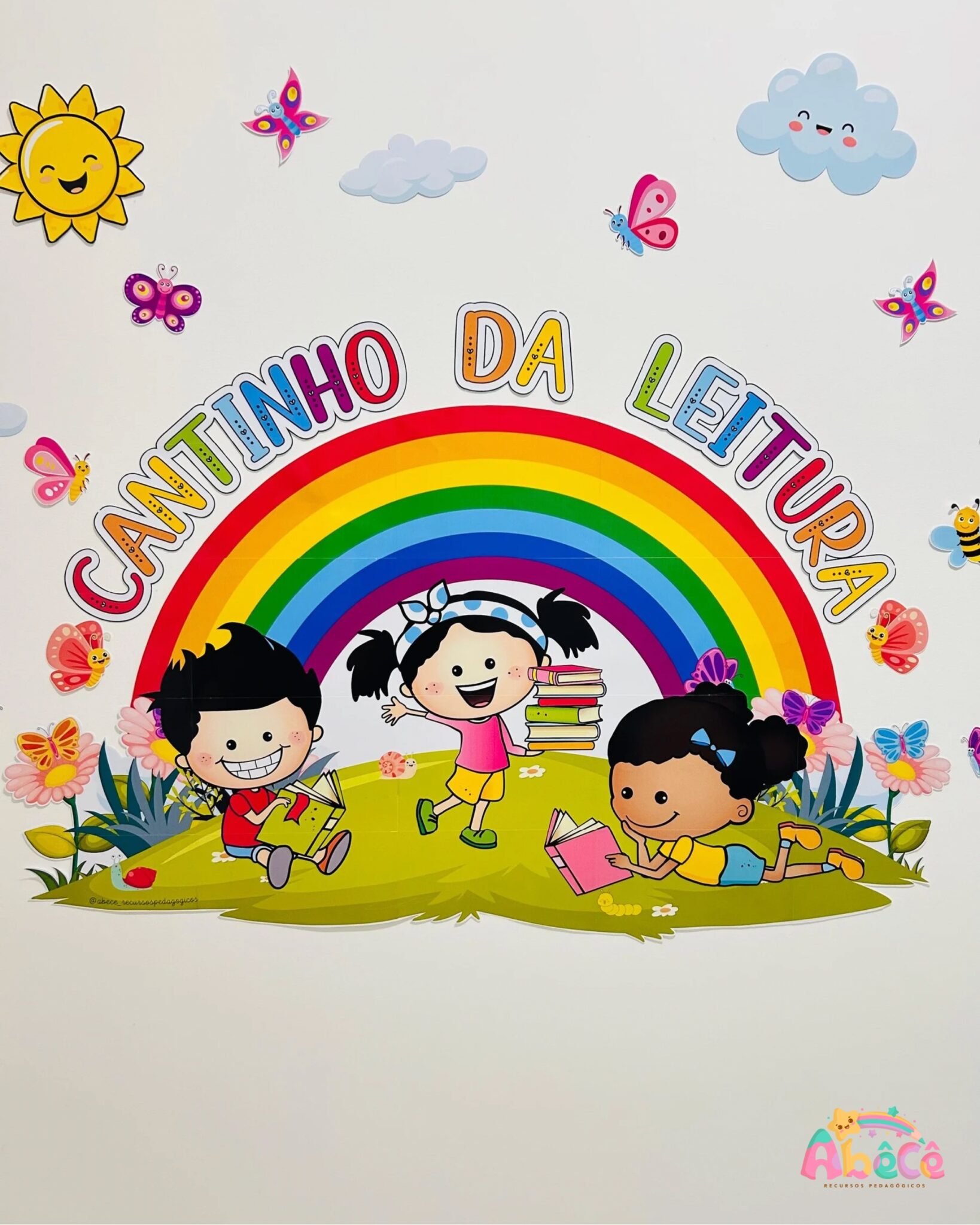 Painel Cantinho da Leitura – Abêcê – Recursos Pedagógicos